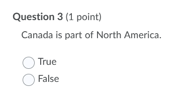 Create True/False, Multiple Choice, and Multi-select questions in myCourses