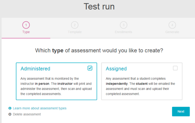 Create assessments in Crowdmark