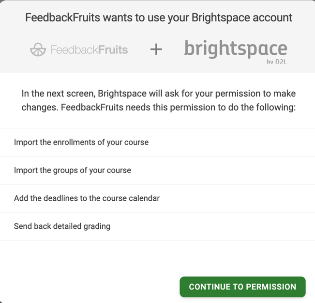 Add FeedbackFruits to myCourses
